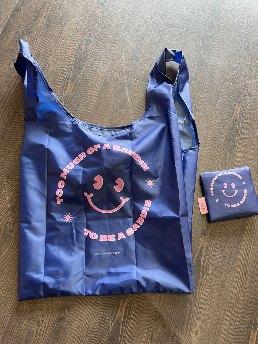 Packable Nylon Tote Bag - Baddie – LEN: Democratic Purveyors