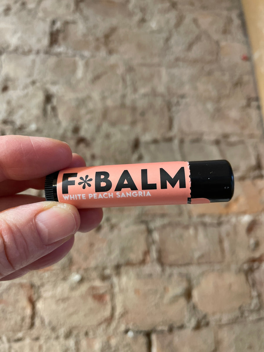 F*BALM White Peach Sangria Lip Balm – LEN: Democratic Purveyors