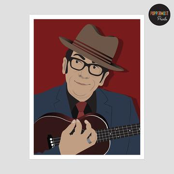 Elvis Costello - Ukulele - Print – LEN: Democratic Purveyors